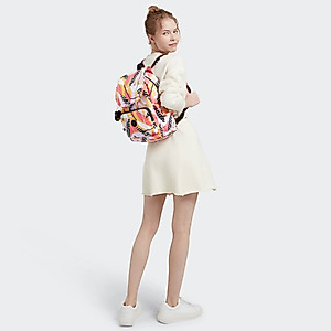 Kipling Women's City Pack Backpack, Lightweight Versatile Daypack, Nylon School Bag, Abstract Mix, 12.5''L x 14.5''H x 7.25''D