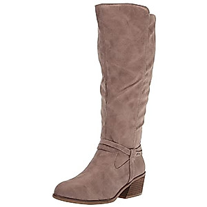 Dr. Scholl's Shoes Women's Liberate High Shaft Boots Knee, Taupe Fabric, 9.5