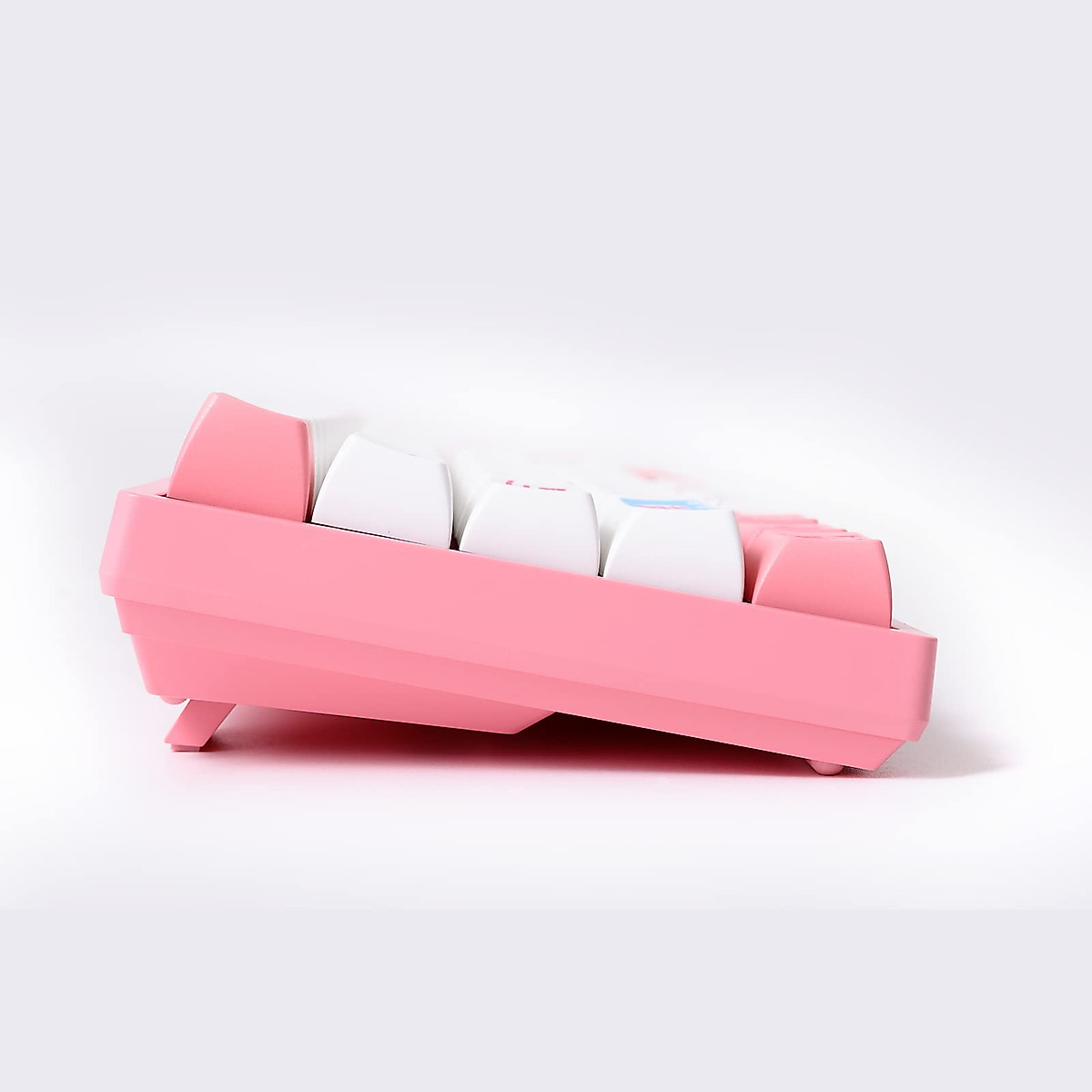 Akko 3068B Plus World Tour Tokyo R2 65% Percent 68-Key RGB Hot-swappable Mechanical Gaming Pink Keyboard, 2.4G Wireless/Bluetooth/Wired with PBT Dye-Sub Keycaps for Mac & Win Switch Jelly Pink