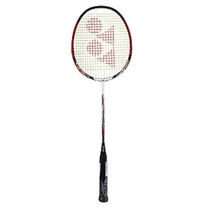 YONEX NR 7000i Graphite Strung Badminton Racket with Full Racket Cover (White/Red)| for Intermediate Players | 80 Grams |Maximum String Tension - 24lbs