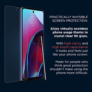 Motorola Moto G Stylus (2022), G Stylus 5G (2022) Screen Protector - Strong 9H Tempered Glass, Anti Fingerprints, Anti Scratch, Anti Smudge [Not for G Stylus 2020/2021] Transparent