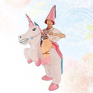 BESTOYARD Halloween Costumes Halloween Costumes Halloween Costumes Costume 2 PCS Inflatable Costume inflatable clothing inflatable party costume party fancy clothes Riding a Horse