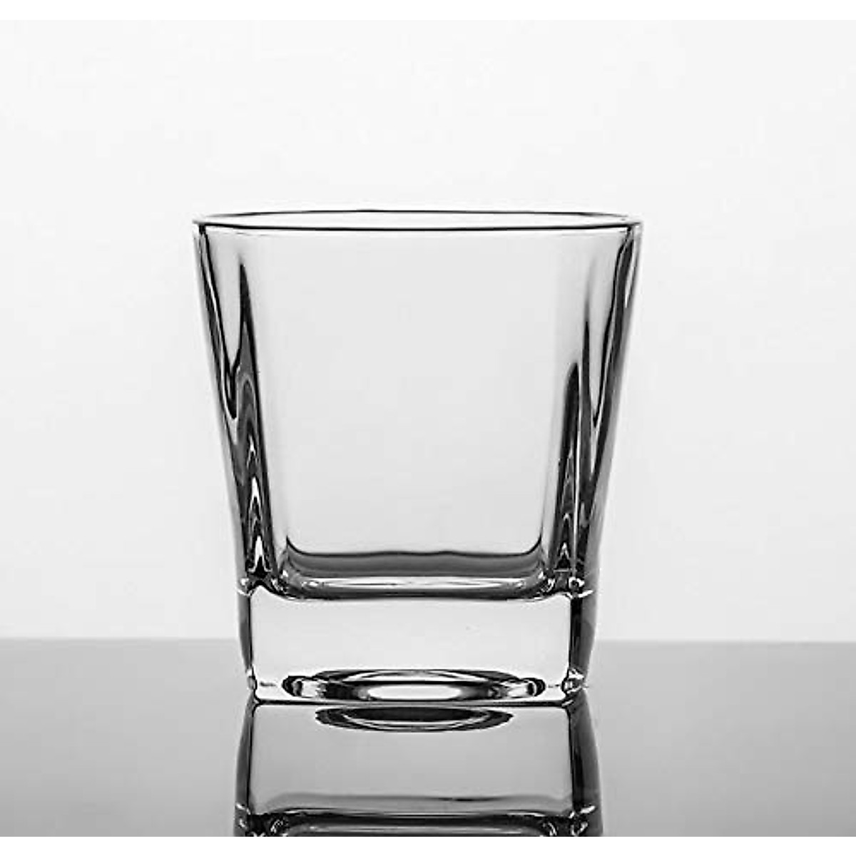 First to act tactical Crystal Whiskey Glasses Set of 6 Large Lead-Free Crystal Glass Tasting Cups Scotch Glasses Tumblers for Drinking Irish Whisky Bourbon Tequila (Square Tumbler, 6 * 9.1oz)