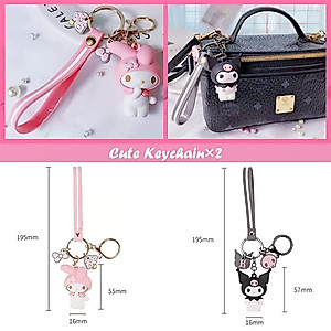 MEKZU 80PCS Anime Cartoon Gift Sets Party Favors, Including Drawstring Bag Coin Wallet Stickers Brooches Bracelets Keychains Necklaces Hairpins Hair Ties