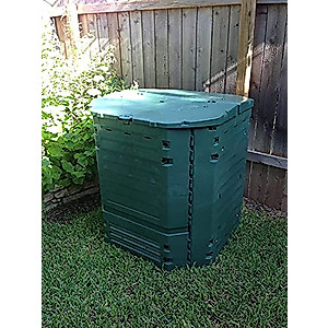 Exaco ThermoKing 900-NP Thermo King Compost Bin, 240 Gal Giant Composter, Green