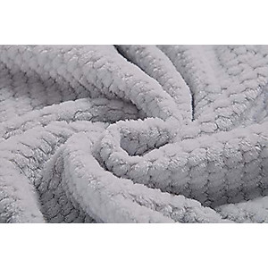 RACHEL Rachel Roy Jacquard Textured Oversized Throw - Silky Soft and Cozy Flannel Fleece, Blanket for Bed and Couch - Oversized Throw 60" X 70", Dark Lavender