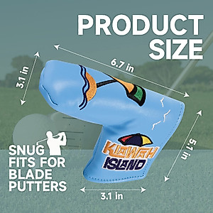 Studio Crafted Golf Putter Covers Kiawah Island Blade Putter Headcover Magnetic Closure for Scotty Cameron Odyssey Taylormade Ping Gift for Men Women Golfer