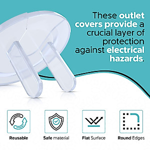 KP KOOL PRODUCTS Plug Covers for Electrical Socket Outlets Covers for Baby Proofing - Safety Plug Covers for Child's Protection - Pack of 40