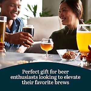 Libbey Craft Brews Assorted Beer Glasses Set of 6, Versatile, Premium Beer Glass Set, Craft Beer Glasses for Pilsner, Stout, Lager, IPA & More