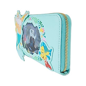 Loungefly Disney The Little Mermaid Ariel Princess Lenticular Zip Around Wallet