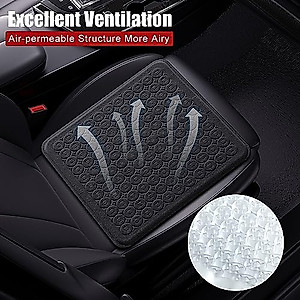 MolonButterfly Premium Gel Seat Cushion - Cooling, Comfortable, and Pressure Relief Pad for Office Chair, Car, Wheelchair - Long Sitting Support and Pain Relief(Black)