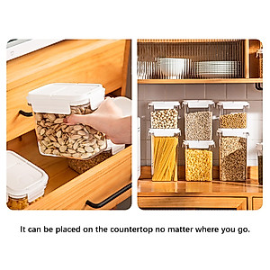 NBILIC Cereal Containers Storage Cereal Dispenser For Pantry Organization BPA Free Food Containers With Lid, Meal Rrep Containers Reusable (FG-3PCS)