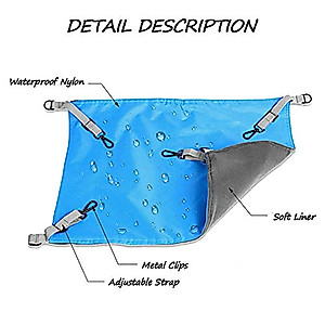 HOMEYA 2PCS Small Animal Guinea-Pig Hanging Hammocks Bed Pet Cage Hammock for Ferret Cat Rat Chinchilla Hamster Cavy Degu Gerbil Rabbit Playing Cozy Activity Fun Toy