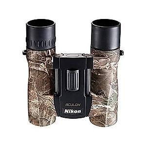 Nikon ACULON A30 10x25 TrueTimber KANATI Camo Binocular | Dual Hinge Design, Fully Multi-Coated Lightweight Binocular, Smooth Central Focus Knob, Limited Official Nikon USA Model