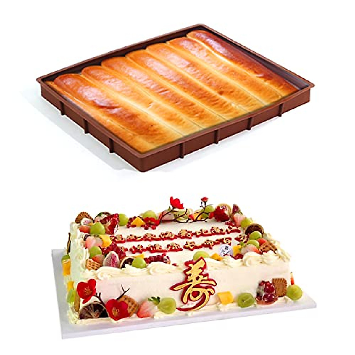 Silicone Cake Mold Kitchen Baking Plate Bakeware Non-stick Bread Moulds DIY Baking Pastry Pan Cake Molds For DIY Baking DIY Cake Baking Mold