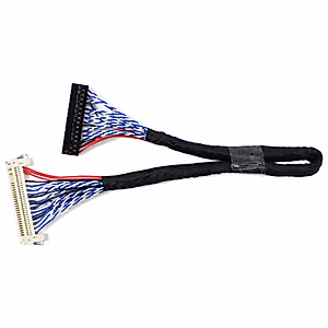 VSDISPLAY LVDS Cable 30 pin Single Wire FIX-30P 2ch 8bit for 17" 19" 21.5" 23" 1280x1024 1920x1080 LCD Screen