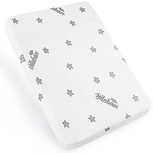 2 Pack Waterproof Sheet for Pack n Play Quilted and Pack and Play Mattress Topper 38" x 26" for Baby Playard, White