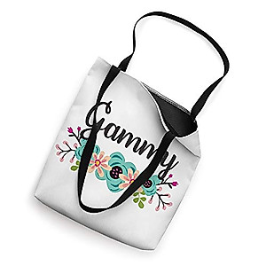 Gammy Gifts From Grandkids Floral Personalized Name Gift Tote Bag