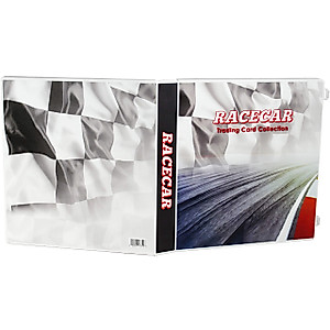 UniKeep Nascar Themed Collectible Card Storage Binder Complete With Collector Card Storage Pages (Track)