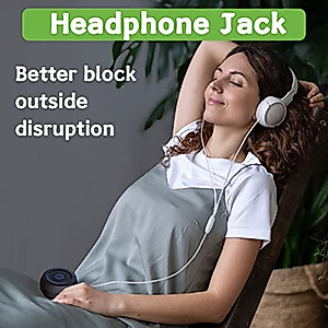 Sleepbox Sound White Noise Machine with 25 Soothing Sounds and 32 Volume Levels with Portable Hanging Rope and Headphone Jack Built-in Battery 4 Timers and Memory Function for Baby Kids Adults (Black)
