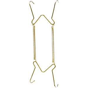 Hillman 122048 Plate Hangers 5-1/2"-8" with Tip Protectors, 1