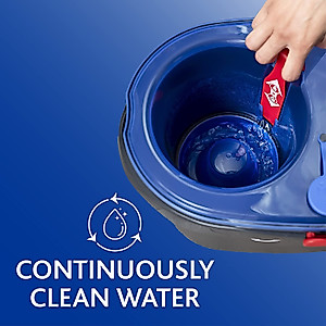 O-Cedar EasyWring RinseClean Microfiber Spin Mop & Bucket Floor Cleaning System with 4 Extra Refills,