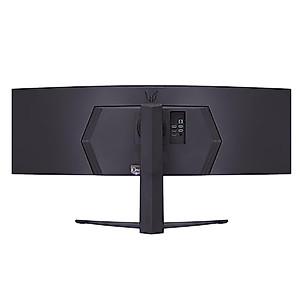 LG 45GR65DC-B Ultragear Curved Gaming Monitor 45-Inch 32:9 QHD 200Hz 1ms UltraWide Display AMD FreeSync Premium Pro VESA DisplayHDR 600 HDMI 2.1 x2 DP UBS x3 Tilt/Height/Swivel Stand - Black