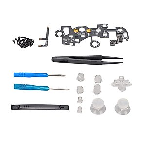 Hilitand Multi Luminated Thumbsticks D pad ABXY Start Back 8 19 Modes LED LED Kit for ONE S Controller, Controller NOT Included
