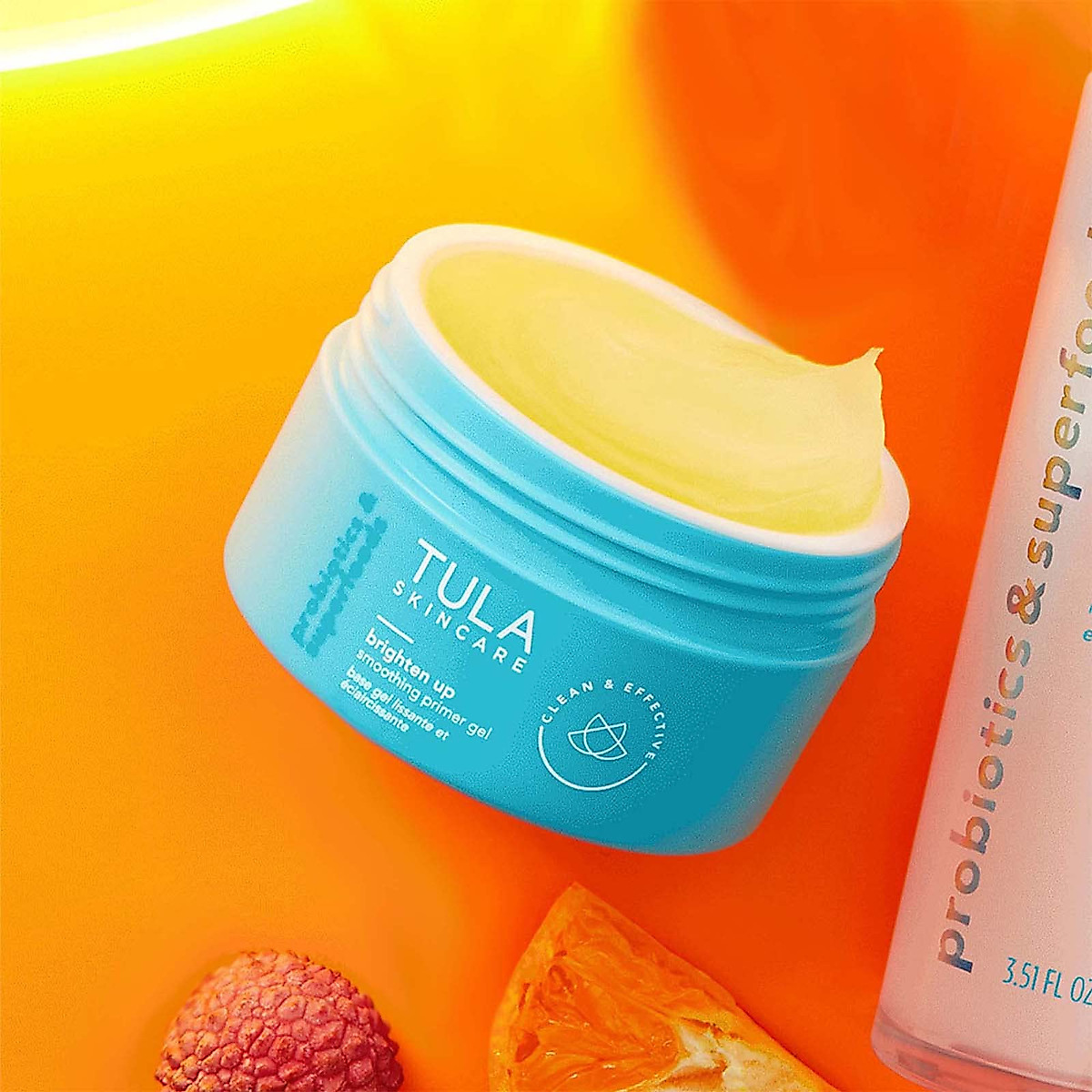 TULA Skin Care Brighten Up Smoothing Primer Gel - Silicone-Free, Non-Comedogenic Face Primer Grips Makeup, Infused with Yuzu and Willowherb, 1.41 fl oz.
