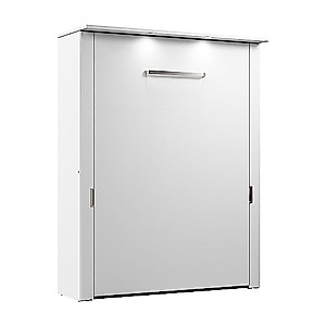 Bestar Lumina Queen Murphy Bed, Sleeping Arrangement for Multipurpose Room, White