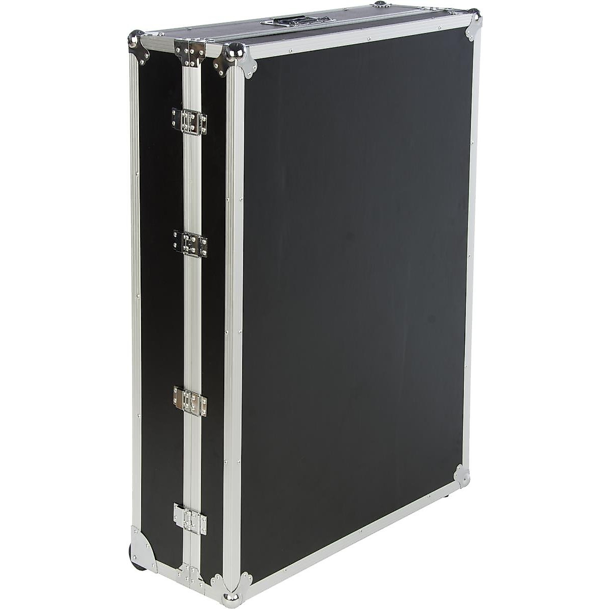 Displays2go Shipping and Storage Case with Wheels, Handles, EVA Foam Padded, Metal Edges (45 x 12.5 x 32.5)