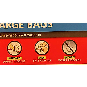 Hefty Vacuum Seal SHRINK-PAK BAG , 34" x 22", 2 Large Bags (Large)