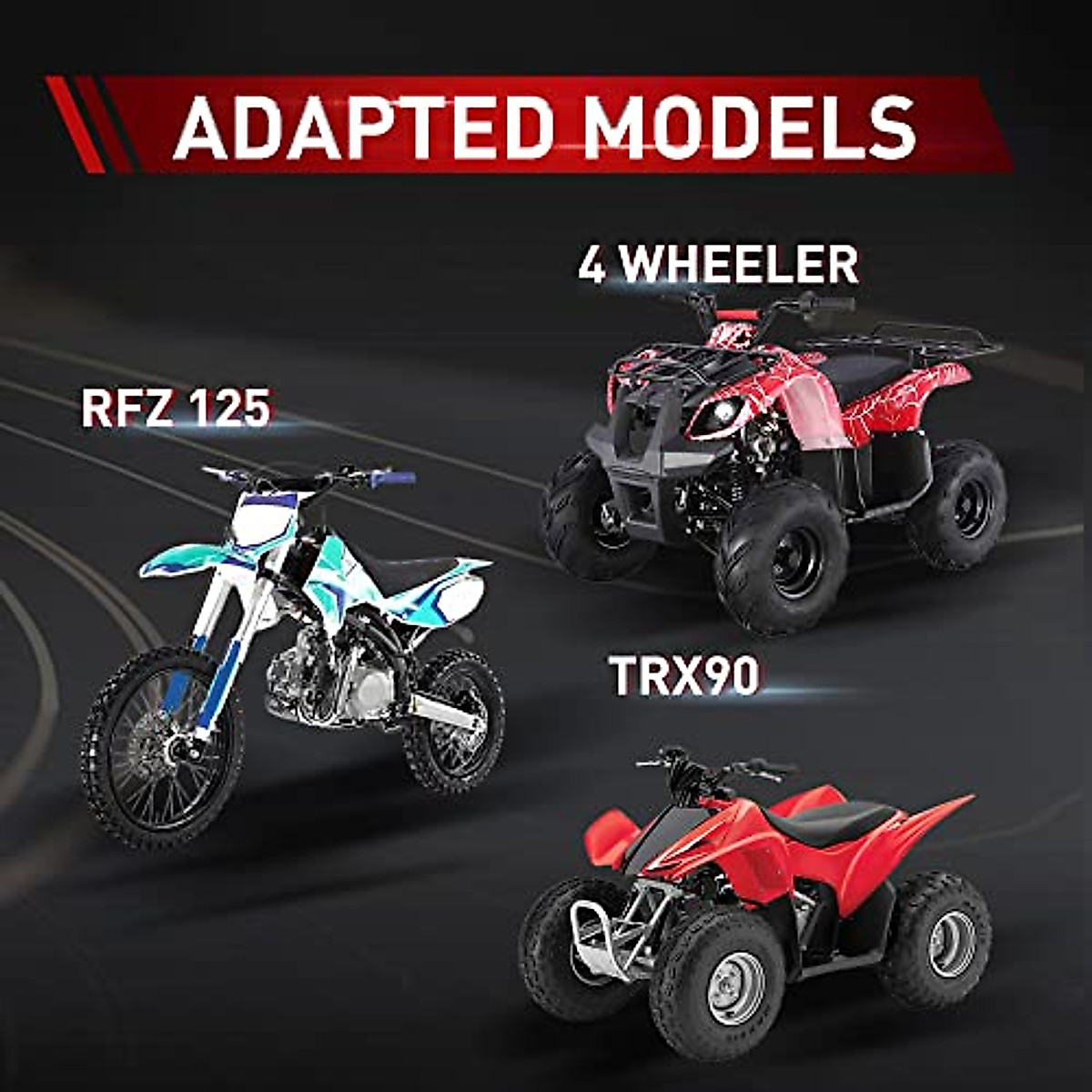 WOOSTAR Motorcycle 428-12T Front Sprocket 17mm for 50cc 70cc 90cc 110cc 125cc Dirt Pit Bike Mini Bike ATV 4 Wheeler Moped