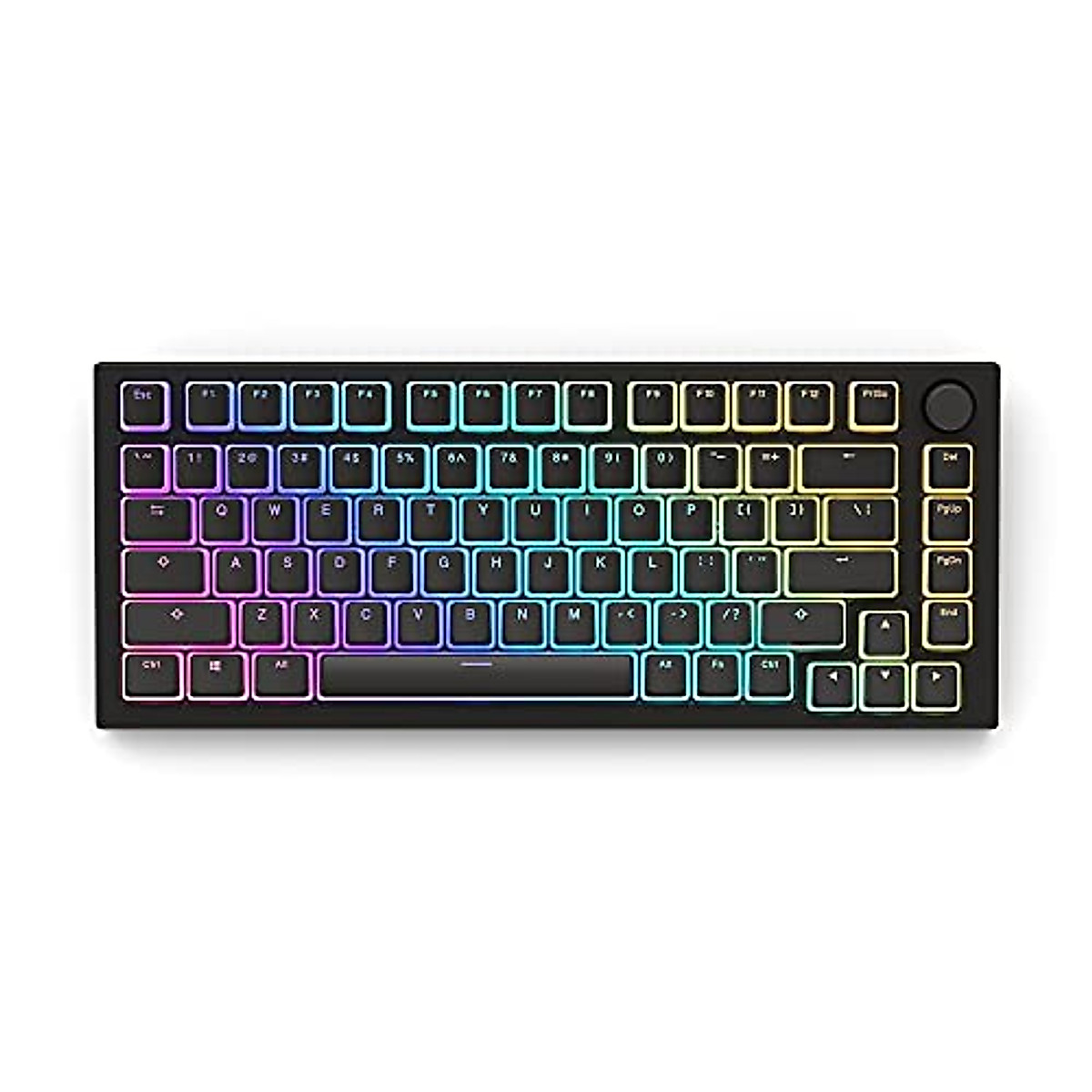 Glorious Aura V2 (Black) - PBT Pudding Keycaps for Mechanical Keyboards - ANSI (US), ISO Compatible - Supports Full Size, TKL, 75%, 60% Layouts