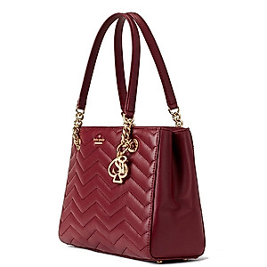 Kate Spade New York Reese Park Small Courtnee Smooth Leather Bag, Cherrywood…
