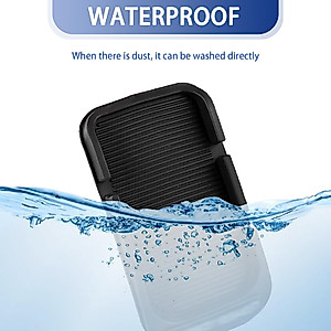 ZBGUN Pack-1 PVC Multi-Functional Anti-Slip Mat, 7.8 Inches x 4.3 Inches Car Phone Holder with Double Card Slots, Automobile Interior Products, Universal for Most Cars, SUVs and Vans (Black)