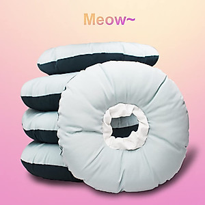 NUA-CLOX Soft Cat Cone Collar,Cute Cat Neck Cone Recovery Collar,Comfortable Cone for Cat After Surgery to Stop Licking,Healing Elizabethan e Collar,Adjustable Cat Cones for Cats,Kittens,Puppies