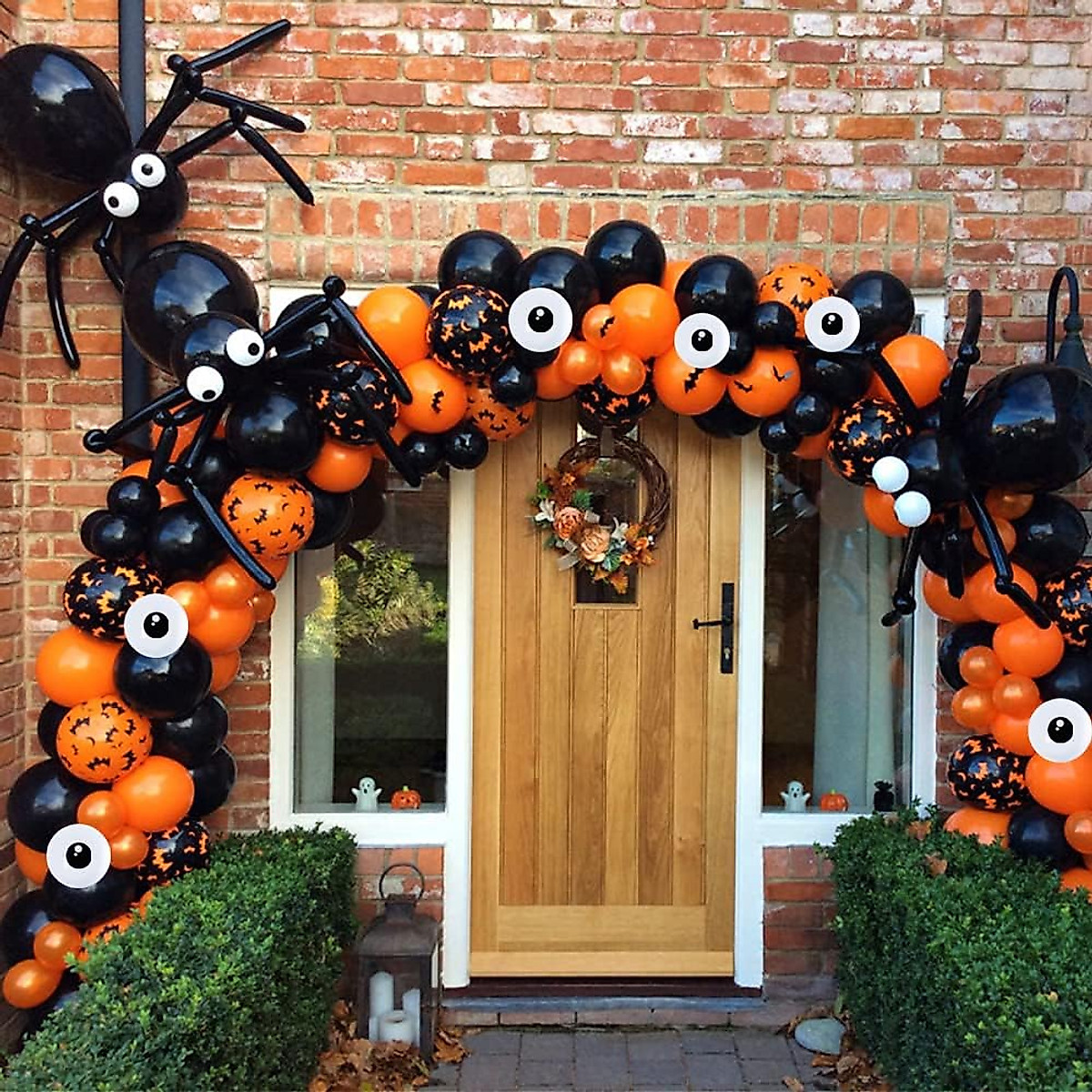 Vuzvuv 50 pcs Eyeball Top Latex Balloons Black White Eye Printed Balloon for Animals Eye DIY Creations Birthday Funny Party Halloween Decoration Garland Balloon Arch （5 inch）