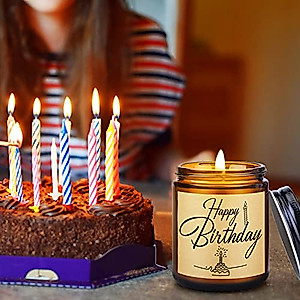 Birthday Gifts for Women Friends, Birthday Candle Gifts for Bestie, Friendship Gifts from Coworker, Love Gift to Mother/Dad, Candles Gifts to Sister, 30th 40th 50th, Soy Wax Lavender Scented Candle