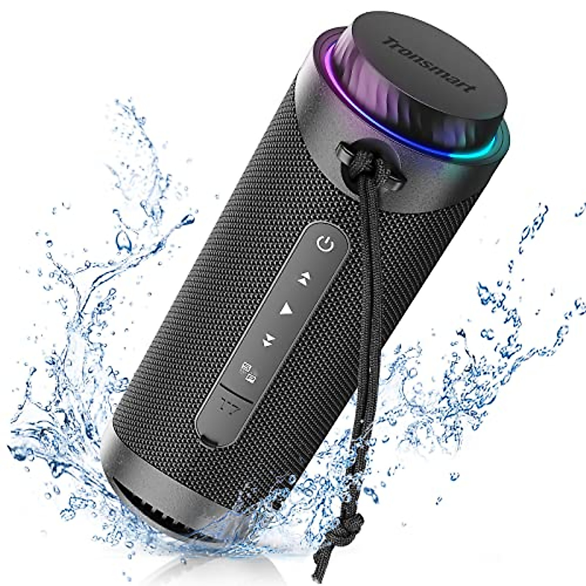 Tronsmart T7 Portable Bluetooth Speakers with 30W 360° Surround Sound, Bluetooth 5.3, Enhanced Bass, Wireless Stereo Pairing, Custom EQ via APP, IPX7 Waterproof Speaker for Party, Home, Outdoor