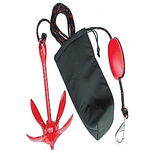 Airhead Complete Grapnel Anchor System , Black , 3.5 LBS, 25' ROPE, A-2