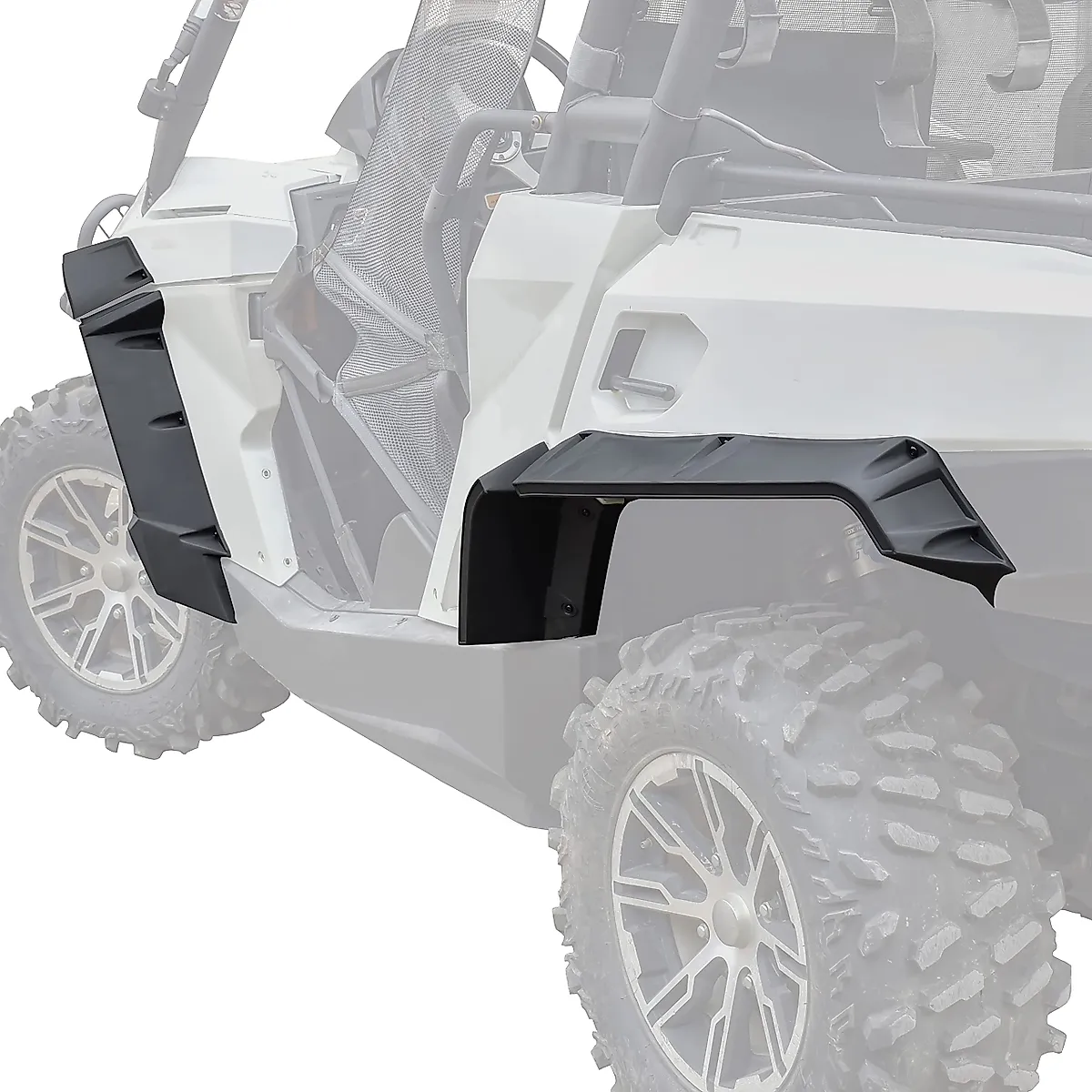 SAUTVS Extended Fender Flares Mud Flaps Wider XXL Mud Guards Extension for Can-Am Commander & Commander Max 800 1000 2011-2020 Accessories (8PCS, Replace 715002451, 715001013)