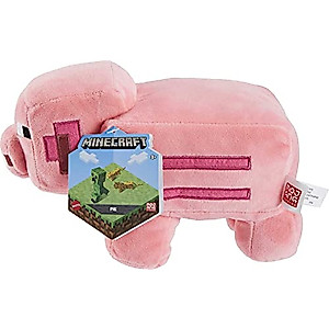 Mattel Minecraft Basic Plush Character Soft Dolls, Video Game-Inspired Collectible Toy Gifts for Kids & Fans Ages 3 Years Old & Up
