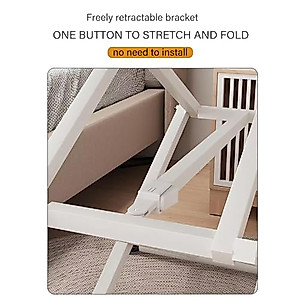 Delitem 25x17 inch Height Adjustable Desk/Table Surface Riser, 17" Wide Tabletop Multi-Height Desk Converter, Monitor Laptop Platform Work Station/Panic Table (Blue)