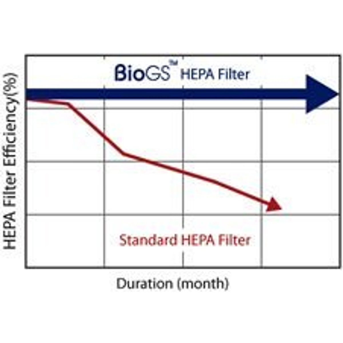 Rabbit Air Genuine Classic BioGS HEPA Filter Replacement (for: SPA-421A & SPA-582A)