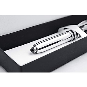 Philippians 4:13 Christian Gift Pen with Engraved Inspirational Bible Verse -"I Can Do All Things Through Christ Who Gives Me Strength" - Religious 3-in-1 Scripture Jesus Pen with LED Light and Stylus