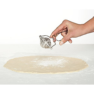 HIC Kitchen Spring-Action Flour Duster, 6.5-Inches, Stainless Steel