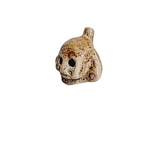 Small Penacho Death Whistle, Death Whistle LOUD medium size Hand Crafted Original Whistles, Maya Aztec, sugar (Natural)