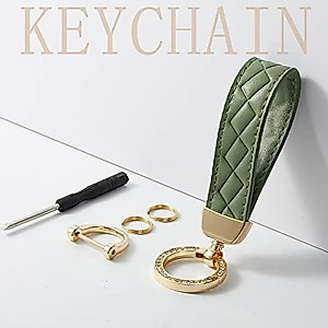 AKIYHIEI for Jeep Key Fob Cover Key Case for Grand Cherokee Renegade Chrysler Dodge RAM Durango Challenger Journey Smart Key (Green)