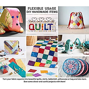 Soimoi Batik Print Precut 5-inch Cotton Fabric Quilting Squares Charm Pack DIY Patchwork Sewing Craft